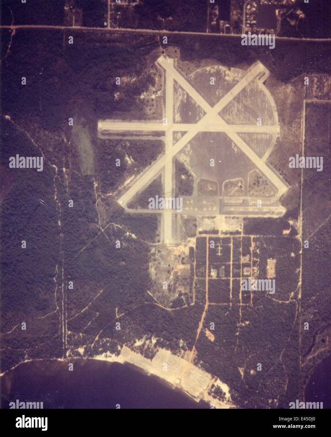 A photograph taken at Bronson Field in 1993, capturing aircraft and ...
