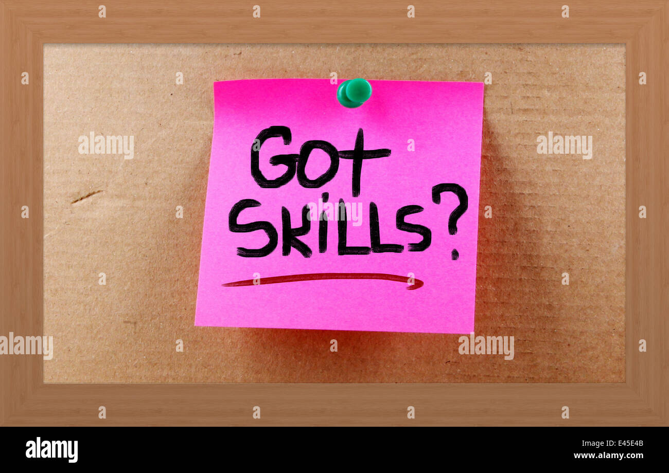 Got Skills Concept Stock Photo - Alamy