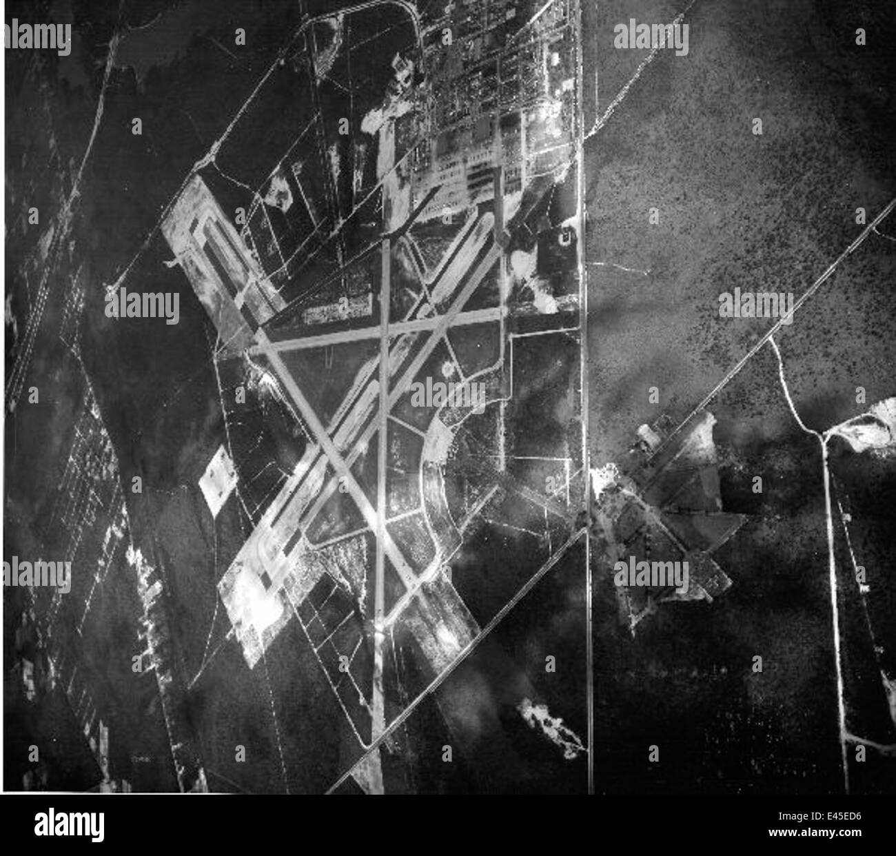 Aerial view of NAS Atlantic City and Atlantic City International ...