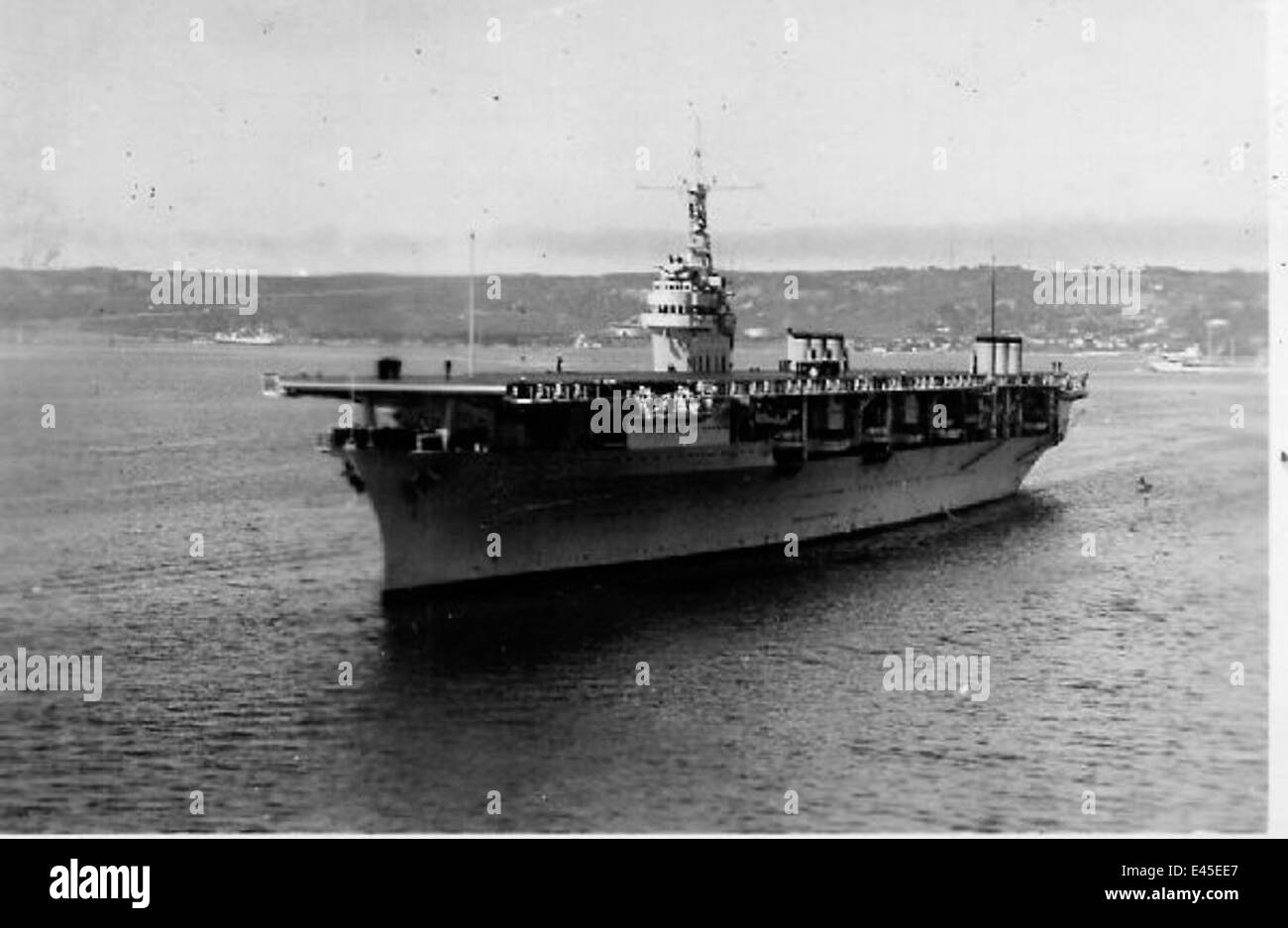 A photograph of the USS Ranger (CV-4), an aircraft carrier in the ...