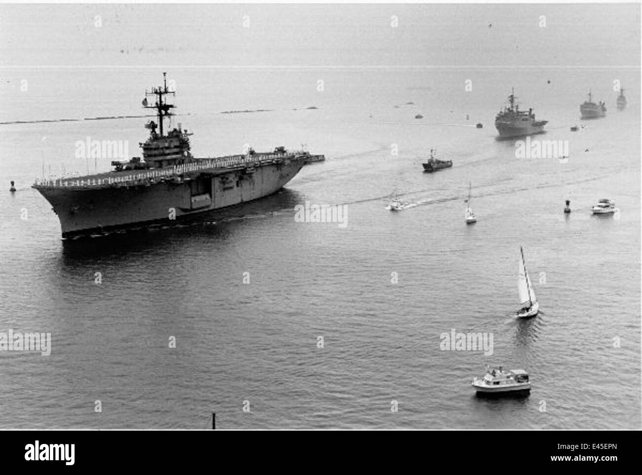 A photograph of the USS New Orleans, an amphibious transport dock (LPD ...