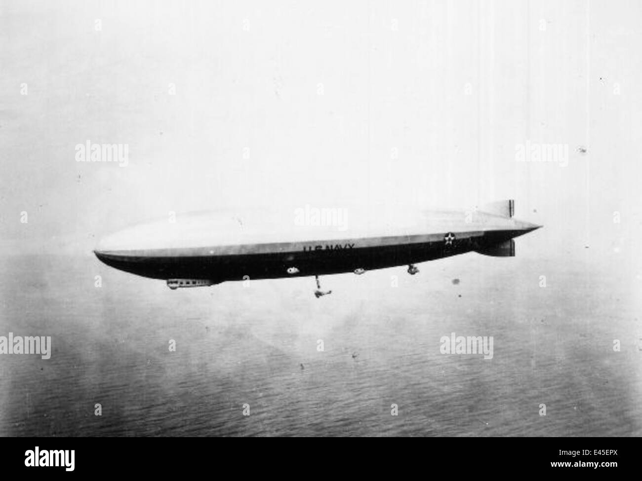 A photograph of the USS Los Angeles, a U.S. Navy dirigible, during a ...