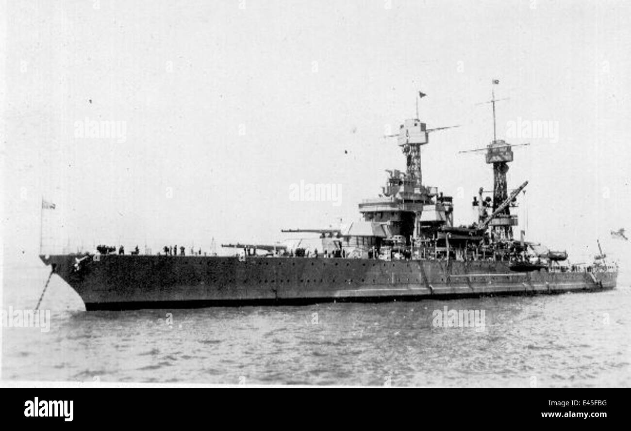 The USS California (BB-44), a battleship of the Tennessee class, is ...