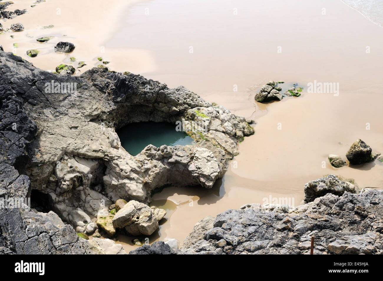 The blue pool gower hi-res stock photography and images - Alamy