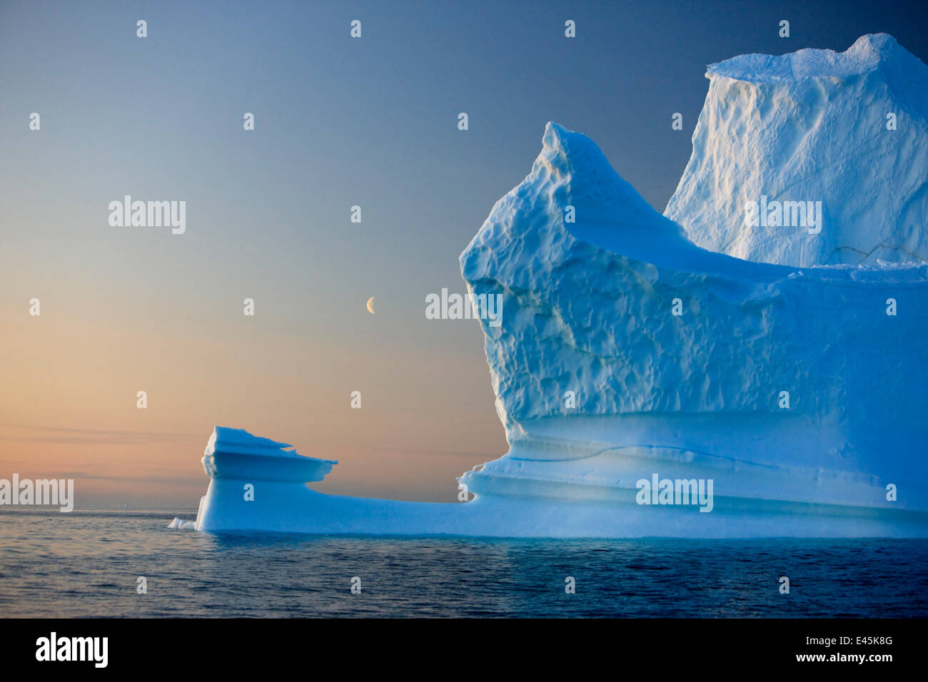 Iceberg, Disko Bay, Greenland, August 2009. WWE INDOOR EXHIBITION Stock ...