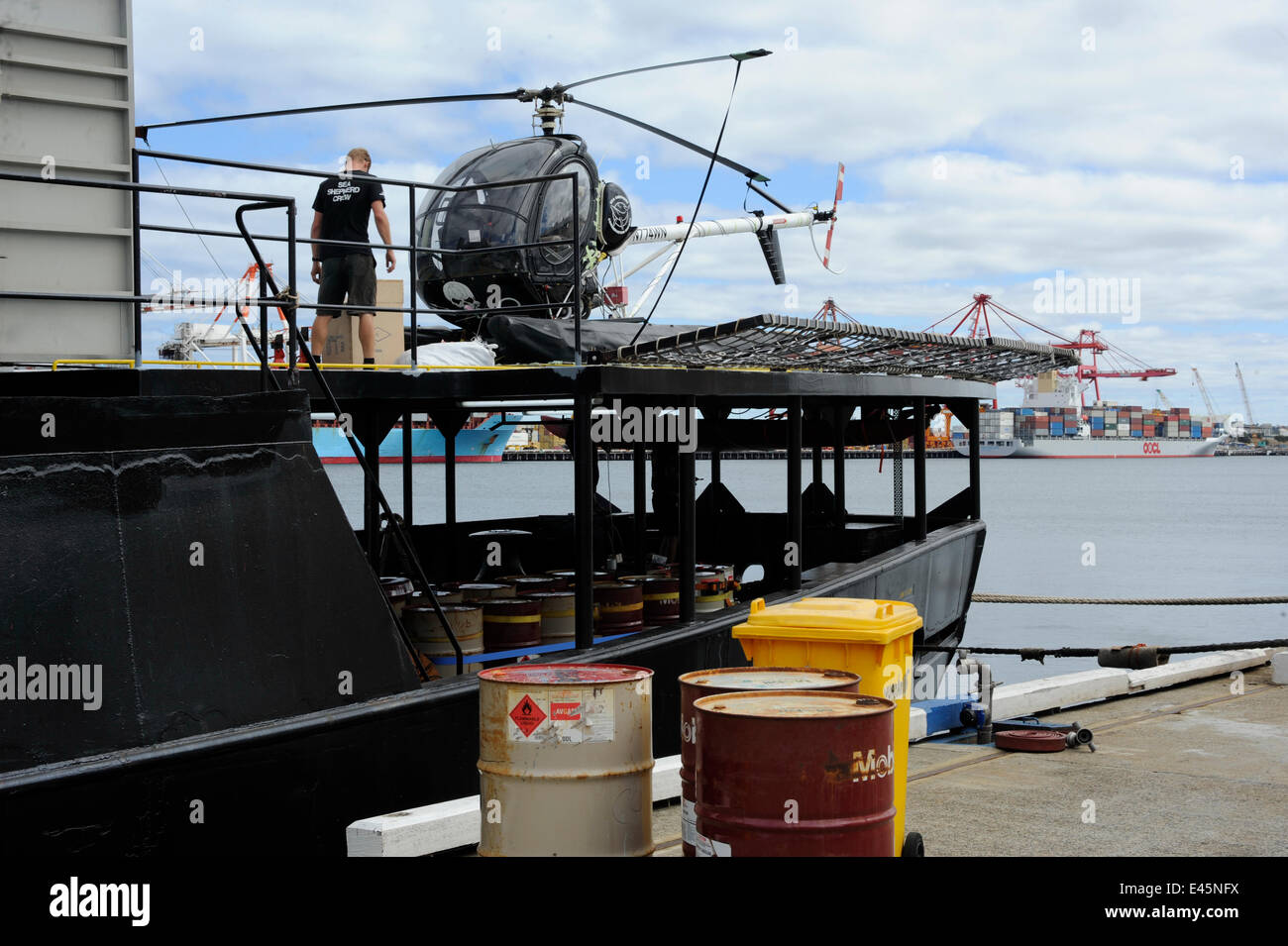 The Sea Shepherd ship 'Steve Irwin' in Freemantle Harbour, Perth ...