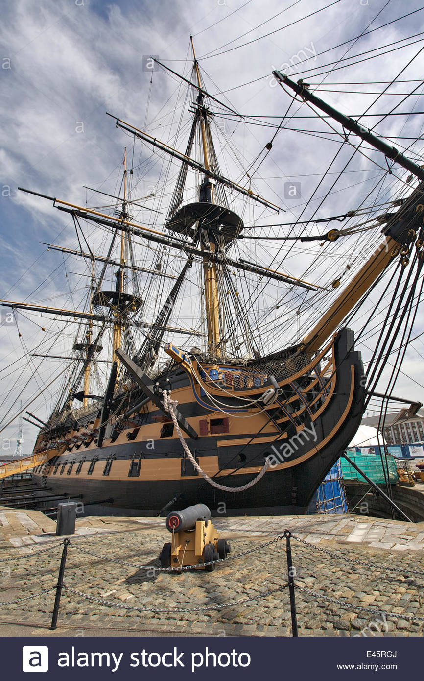 Hms Victory Portsmouth Dry Dock Stock Photos & Hms Victory Portsmouth ...