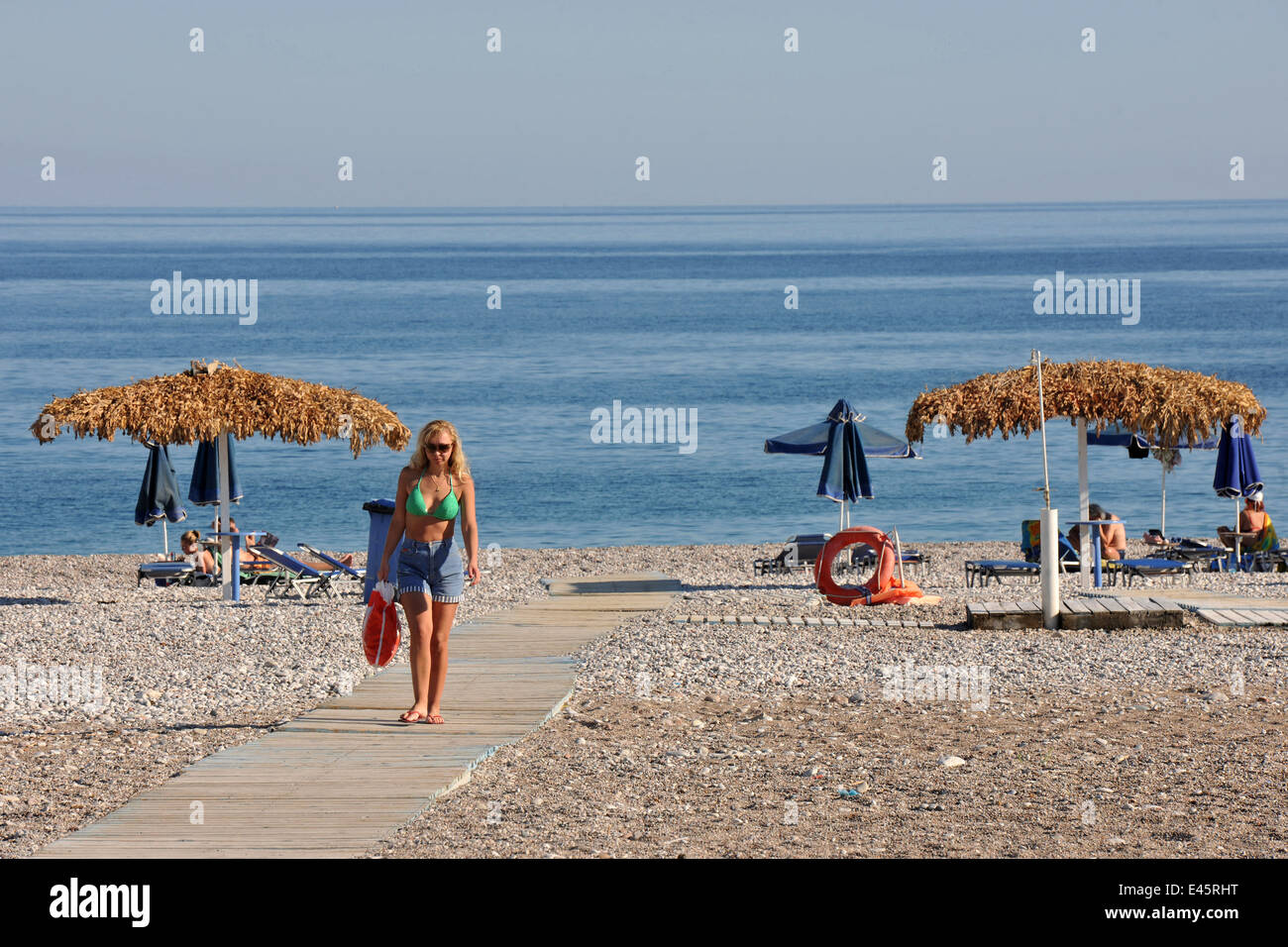 Griechenland, Rhodos, Afandou, Traganou-Strand Stock Photo - Alamy