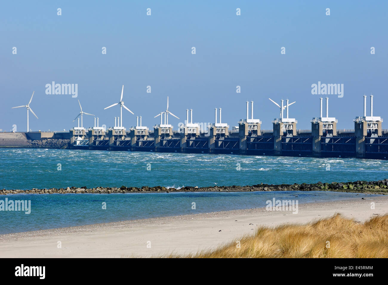 Oosterscheldekering / Eastern Scheldt storm surge barrier, the largest ...