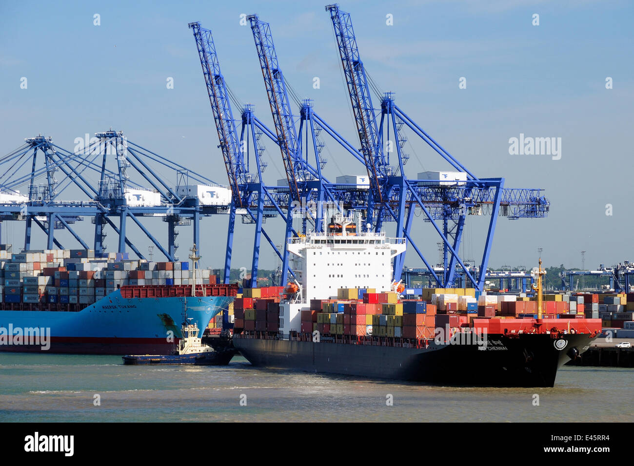Container ship 2sci chennai being hi-res stock photography and images ...