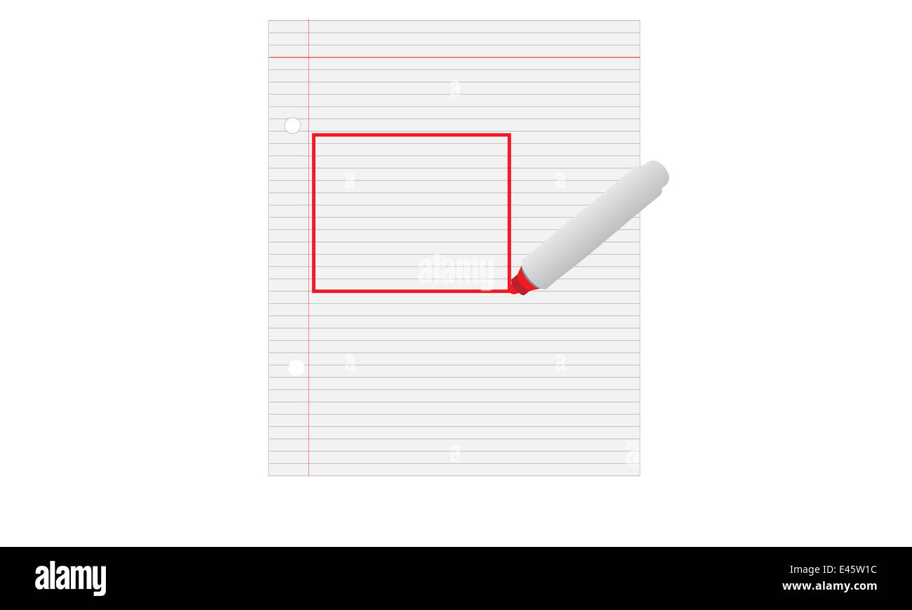 Lined Paper Square Stock Photo - Alamy
