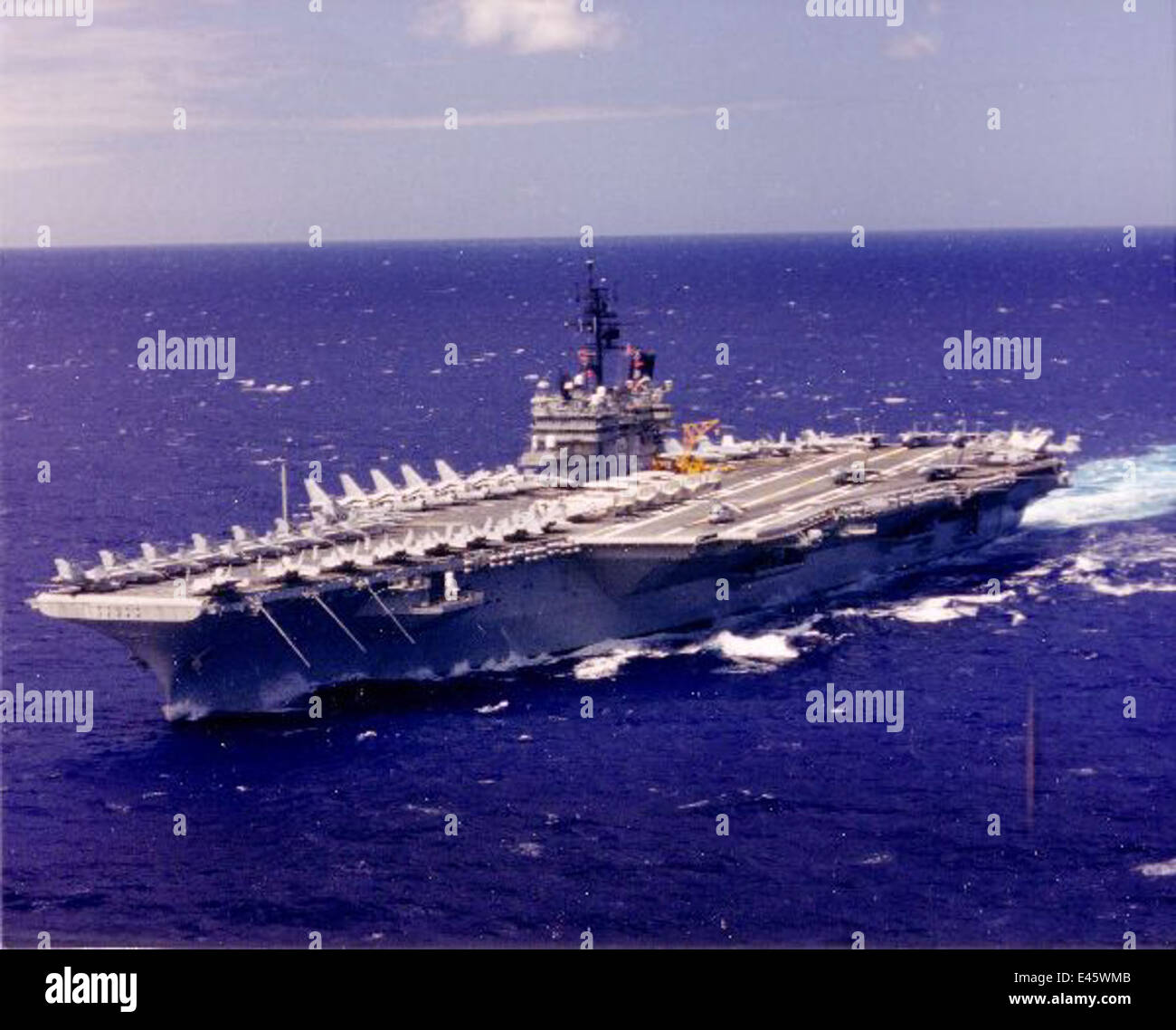 CV 64 at sea with CVW late 1990s Stock Photo - Alamy