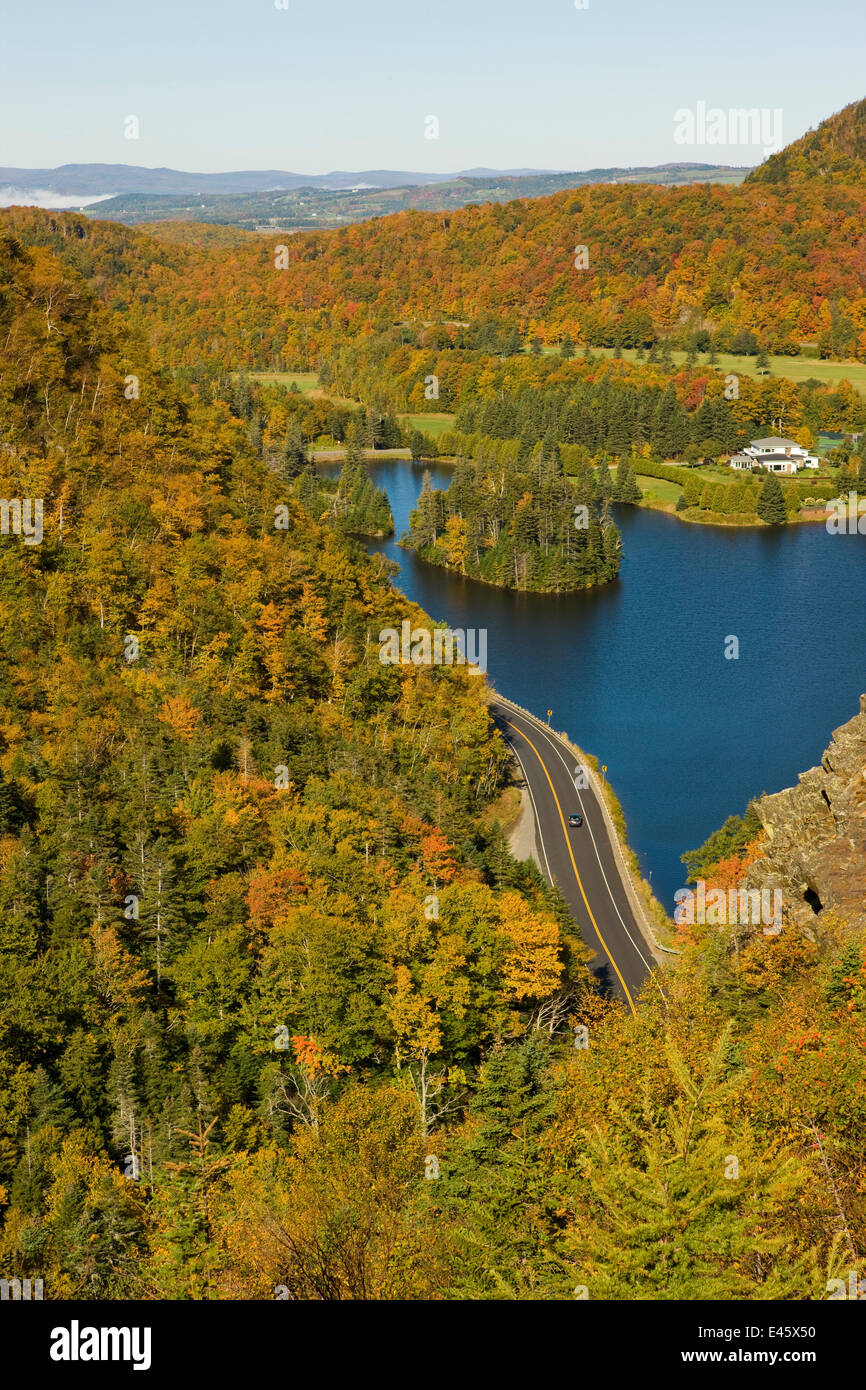 Lake Gloriette and the Balsams Grand Resort as seen from the cliffs ...