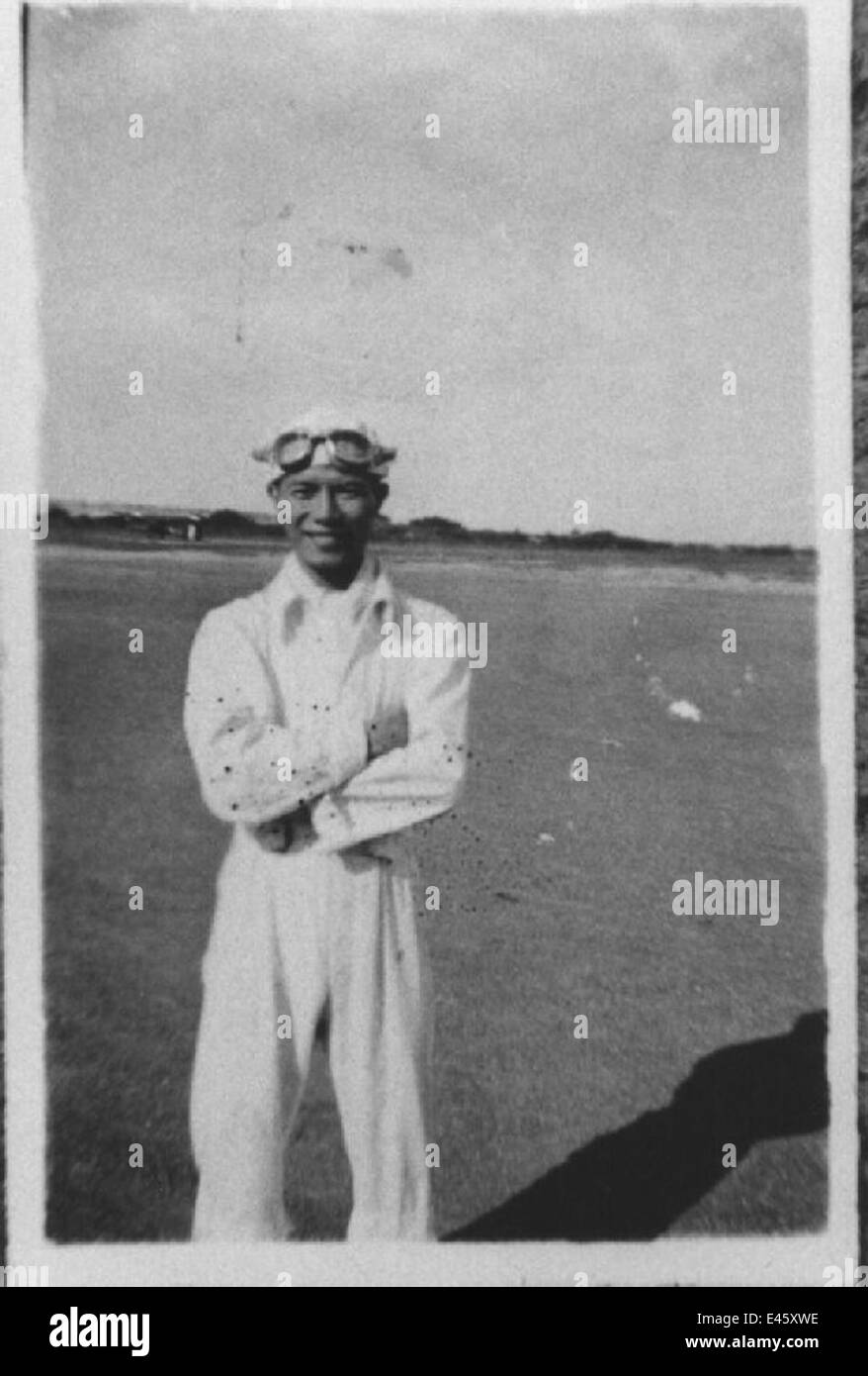 This photograph depicts Chinese pilots, emphasizing their role in ...