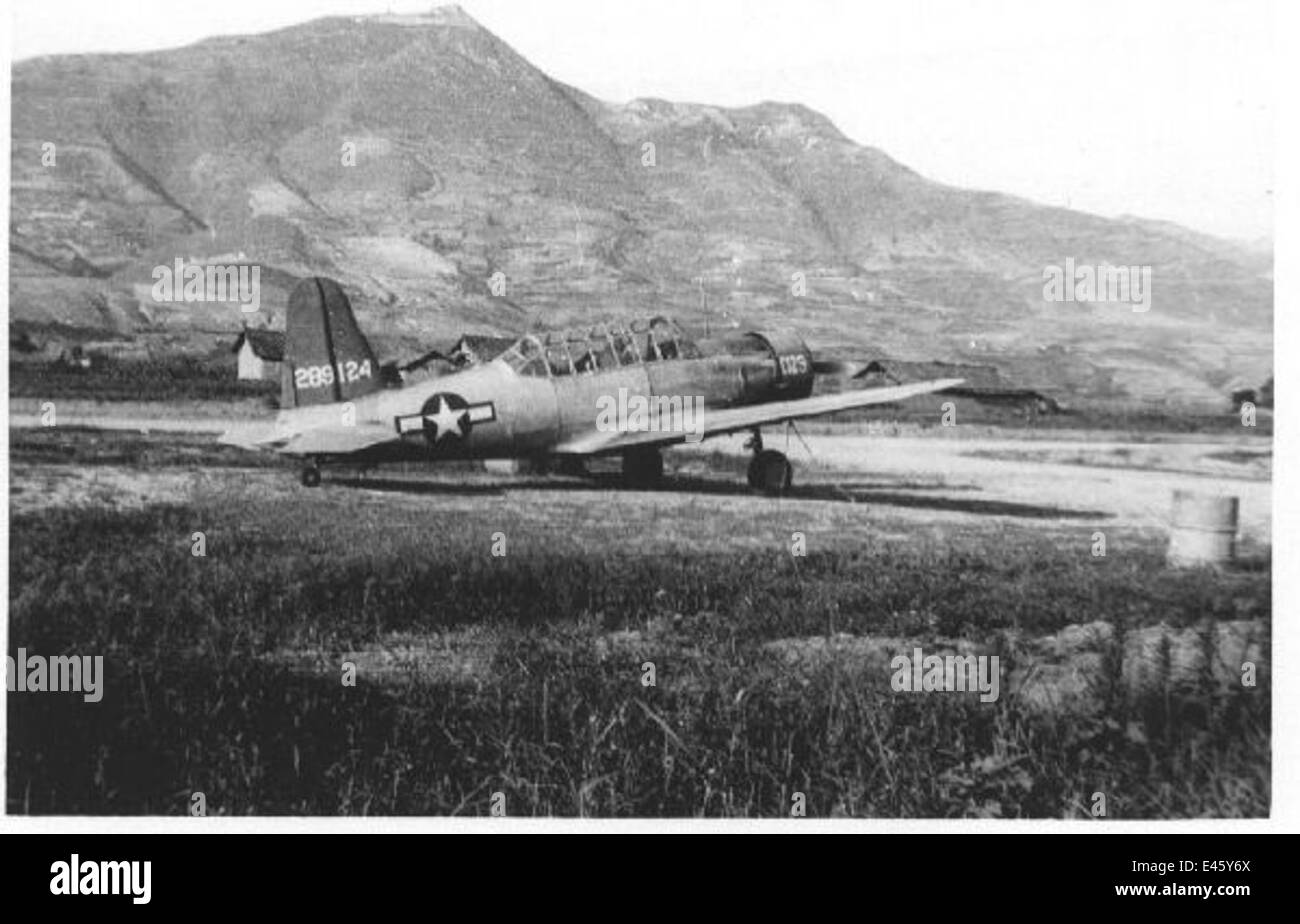 The BT-13A is a military trainer aircraft from the World War II era ...