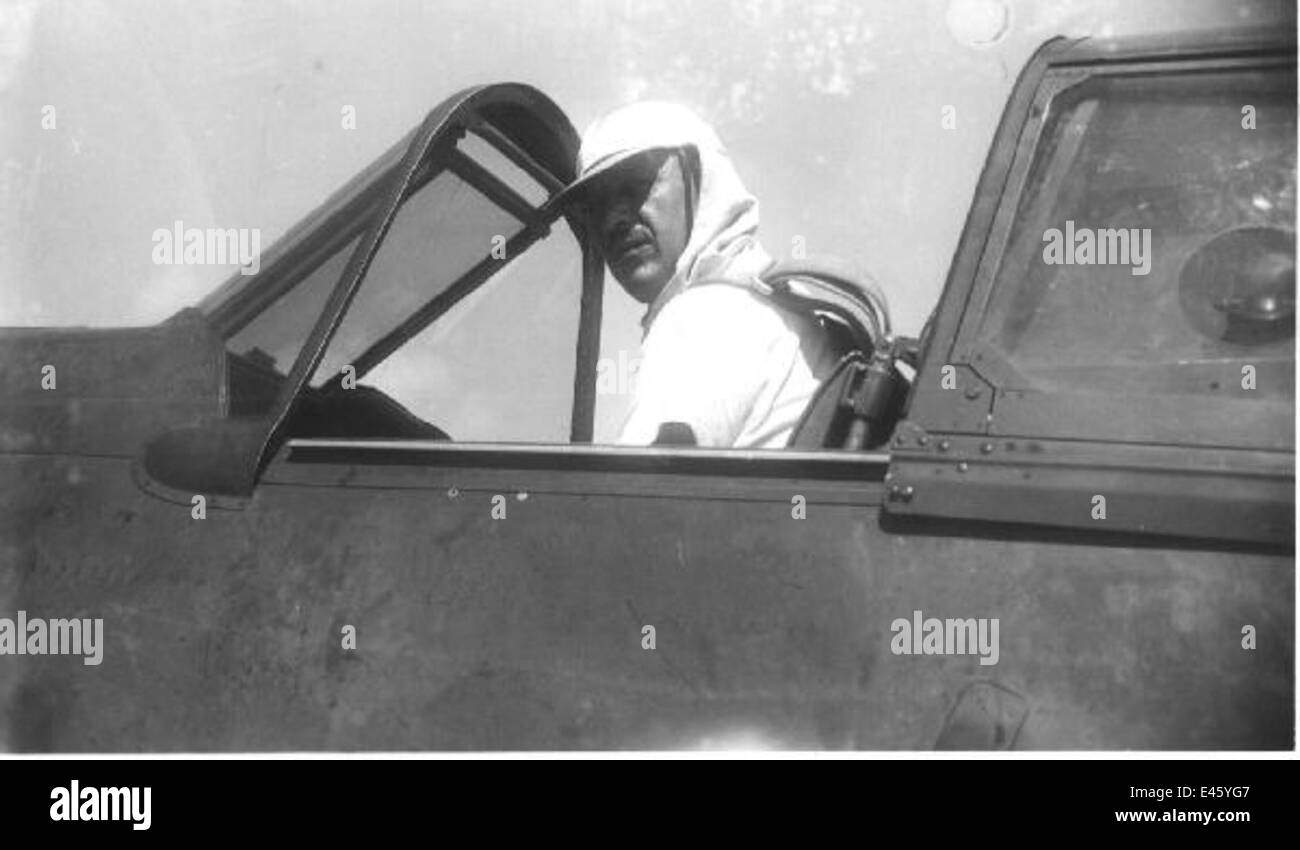 A photograph of a Chinese pilot from the Flying Tigers during World War ...