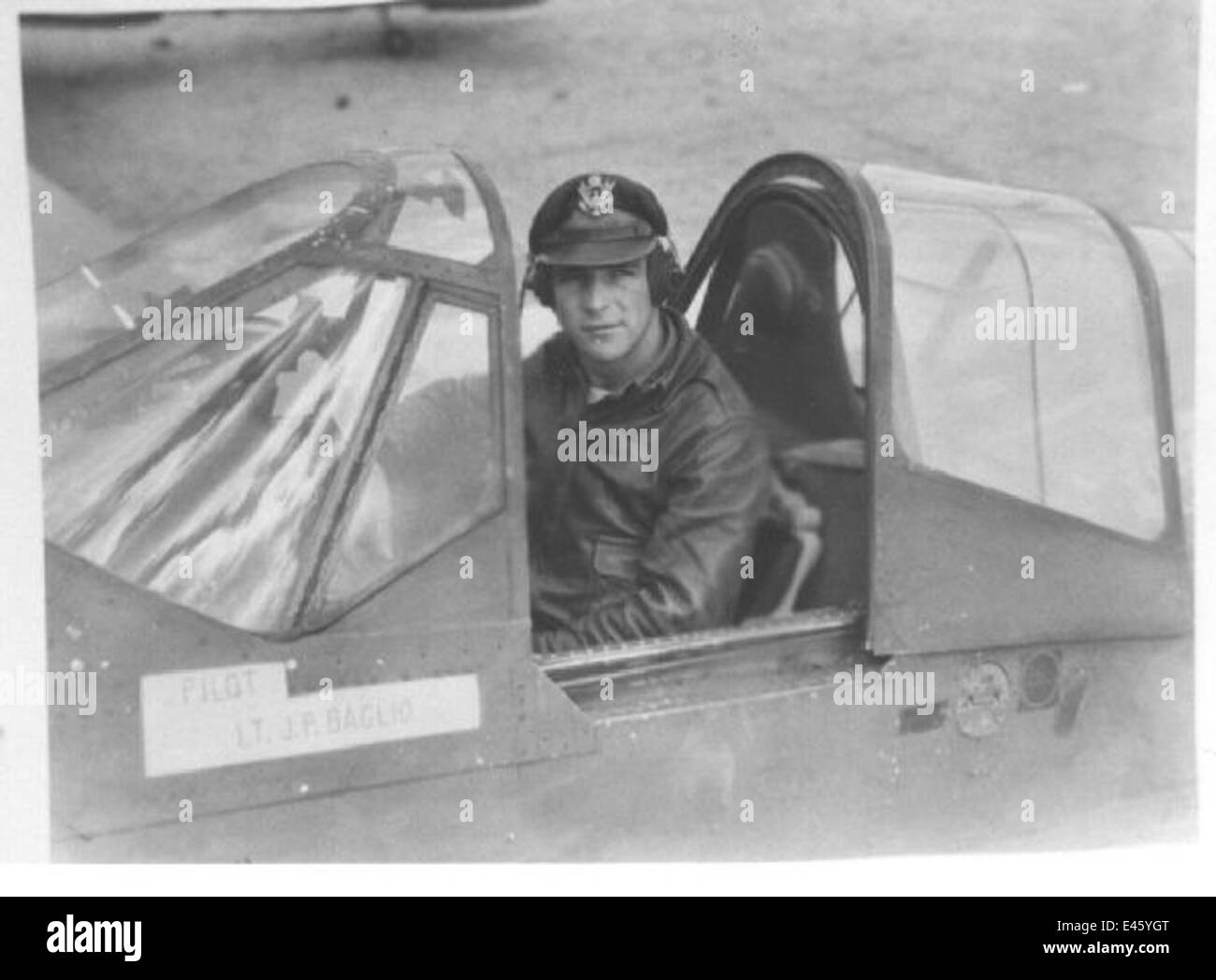 A photograph of Joseph Baglio, a member of the Flying Tigers ...
