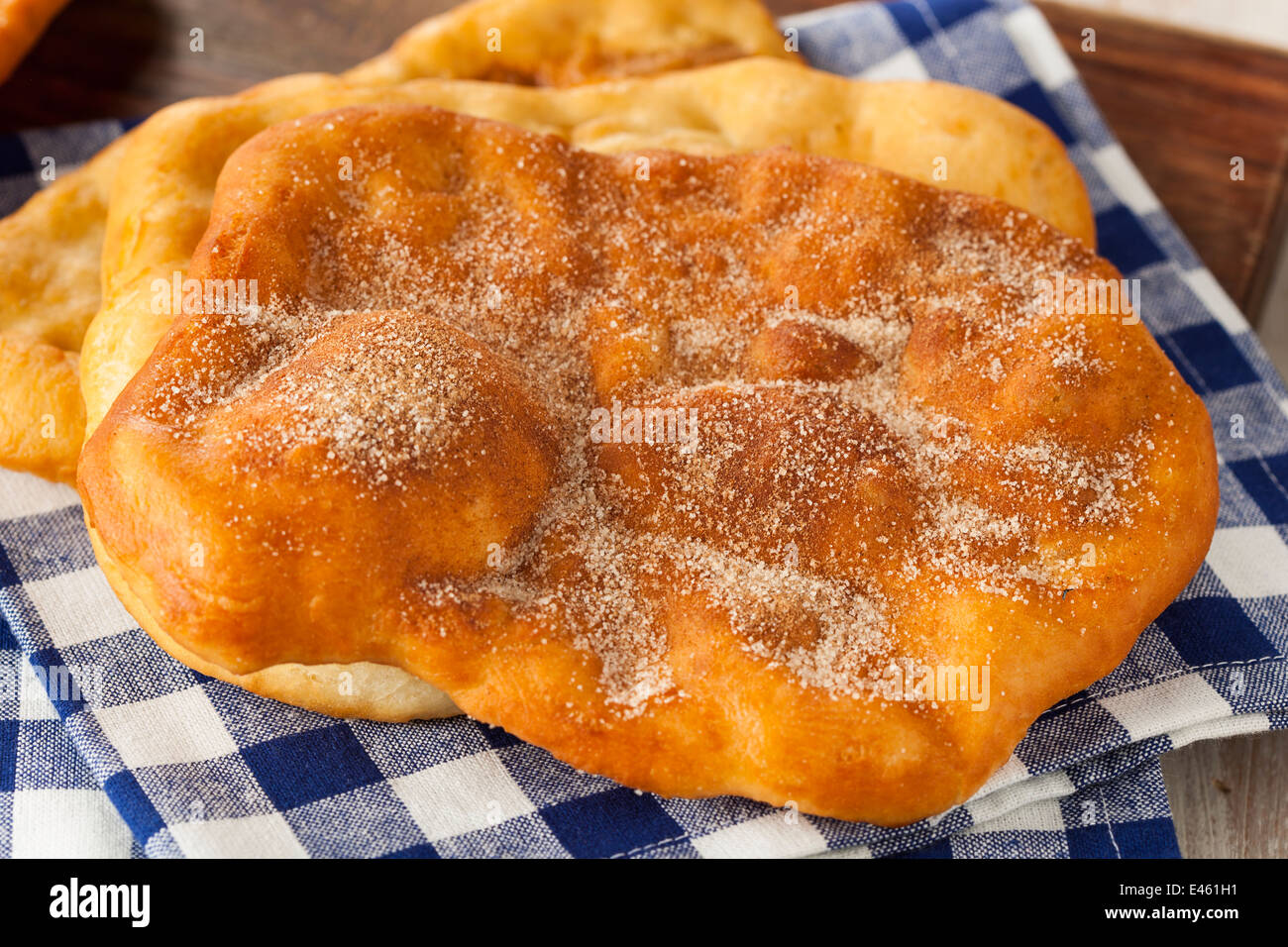Deep Fried Elephant Ears with Cinnamon and Sugar Stock Photo - Alamy