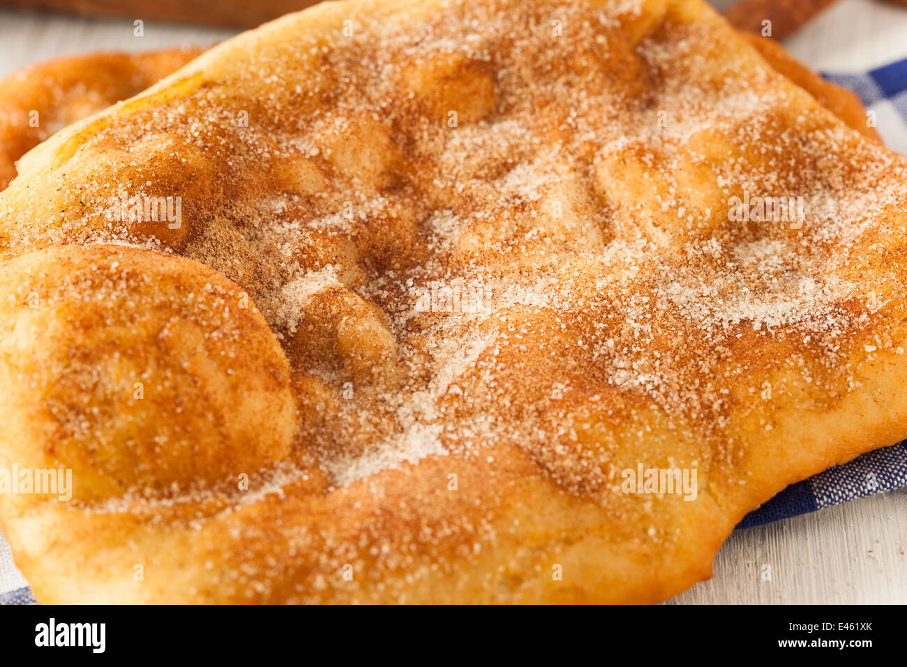 Deep Fried Elephant Ears with Cinnamon and Sugar Stock Photo - Alamy