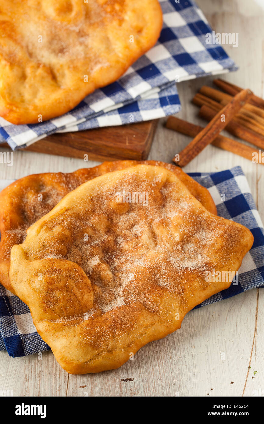Deep Fried Elephant Ears with Cinnamon and Sugar Stock Photo - Alamy