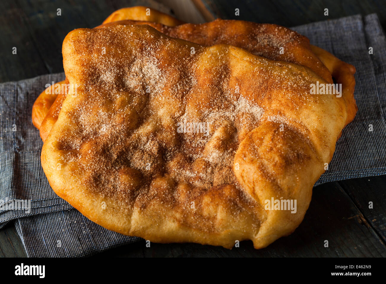 Deep Fried Elephant Ears with Cinnamon and Sugar Stock Photo - Alamy