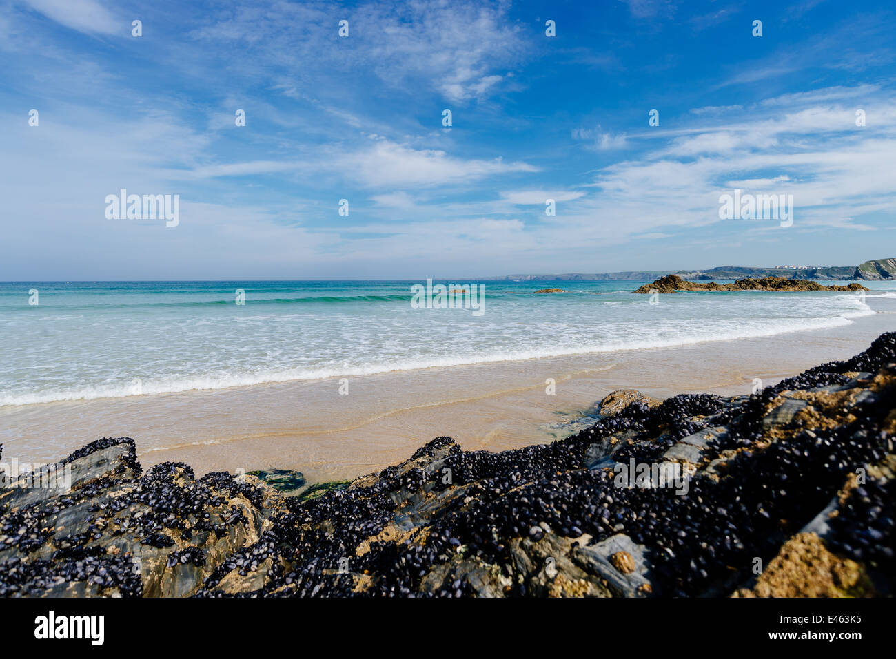 Towan Beach, Newquay Stock Photo - Alamy