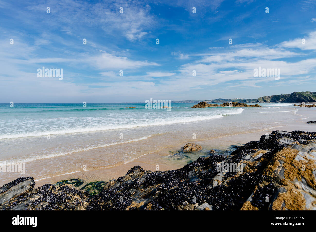 Towan Beach, Newquay Stock Photo - Alamy