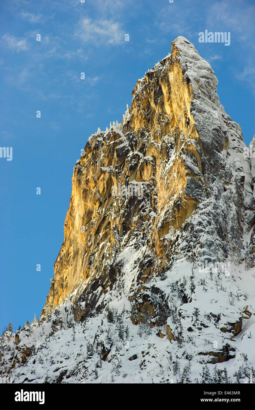 Liberty Bell Mountain at Washington Pass in the North Cascades, in ...