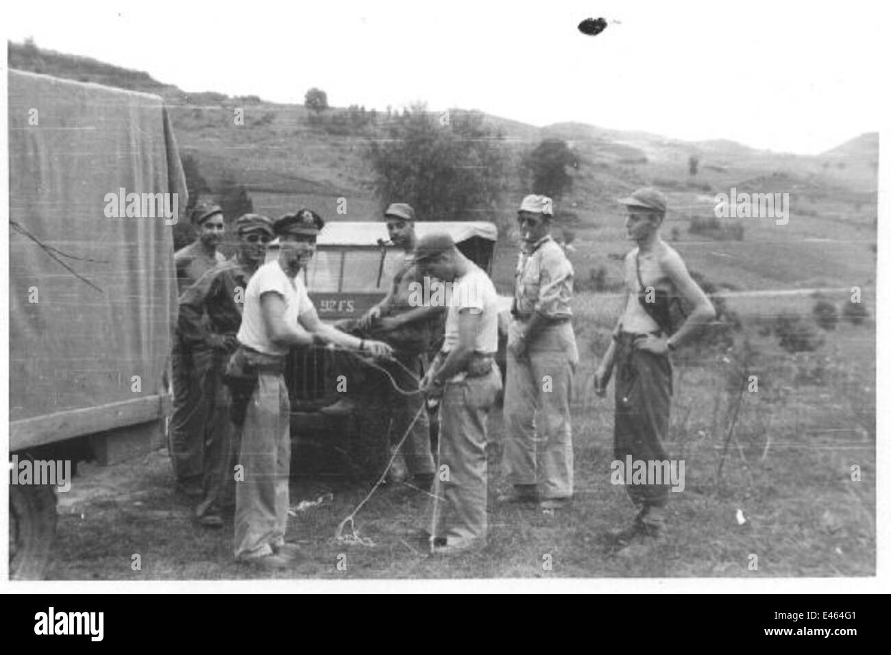 This photograph captures the role of aircraft in the China-Burma-India ...