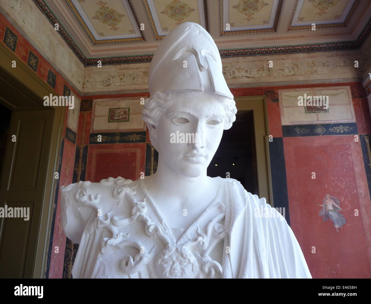 Aschaffenburg, Bavaria, Germany. 17th May, 2014. Gypsum replica of a ...