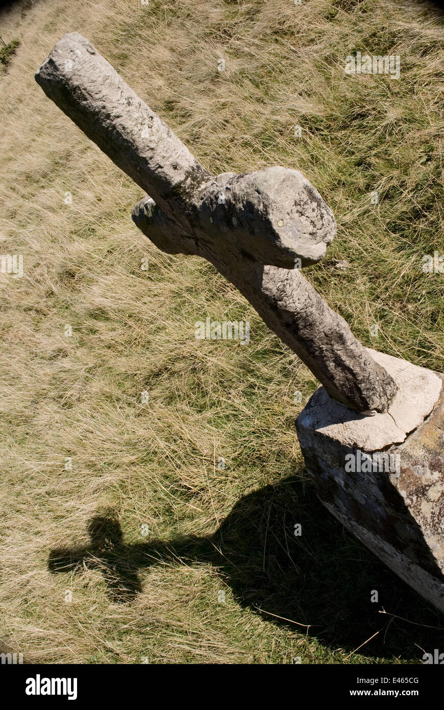old cross on dry lawn and shadow. nature Stock Photo - Alamy