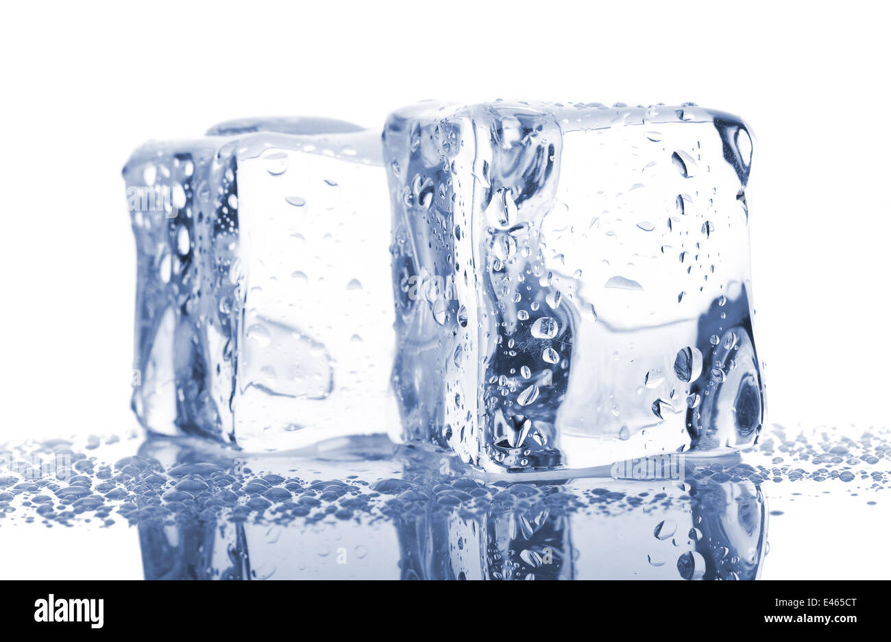 Pair of blue ice cubes Stock Photo - Alamy