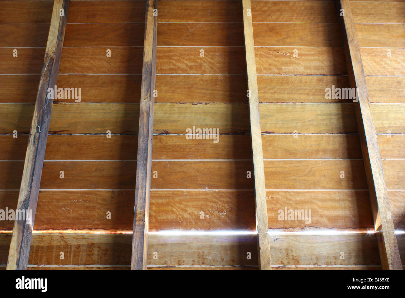 Wall made of wood Stock Photo - Alamy