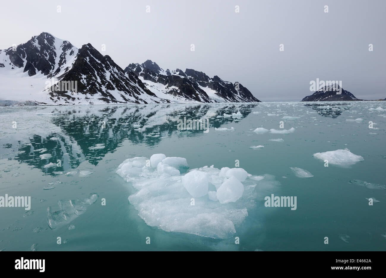 Coastal ice, Svalbard, Norway, July 2011 Stock Photo - Alamy