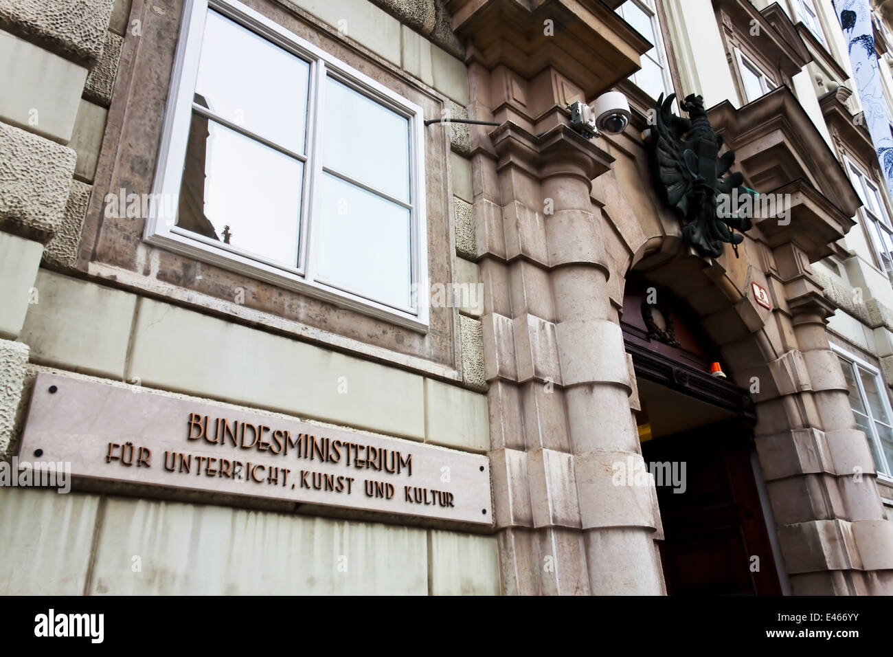 The building of the Ministry of Education in Vienna, Austria Stock ...
