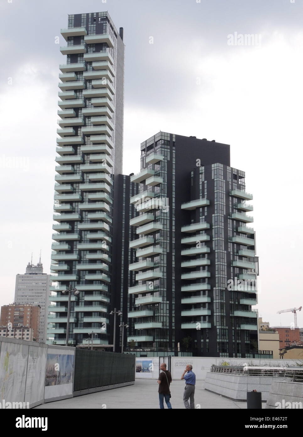 High-rise buildings in the new quarter "Porta Nuova" in the italian ...