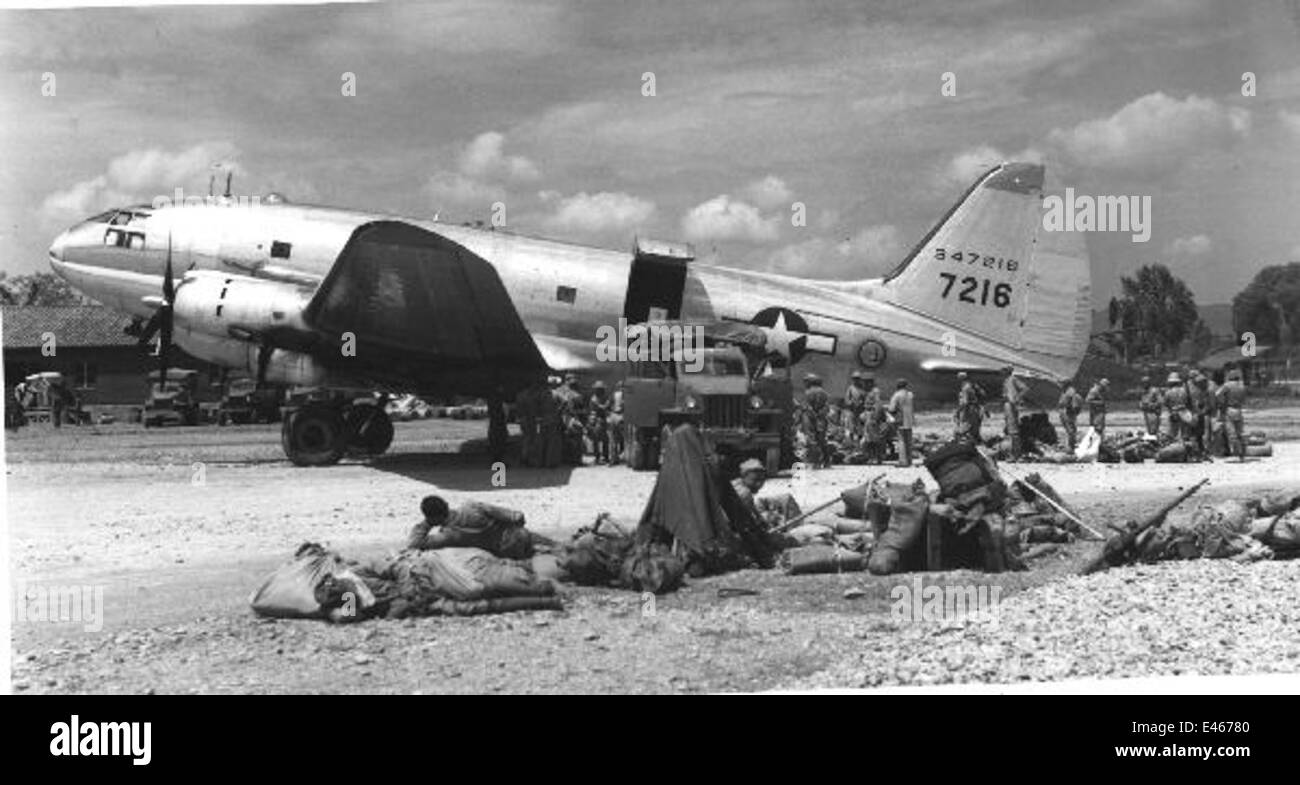 The C-46, operated by the Air Transport Command during World War II ...