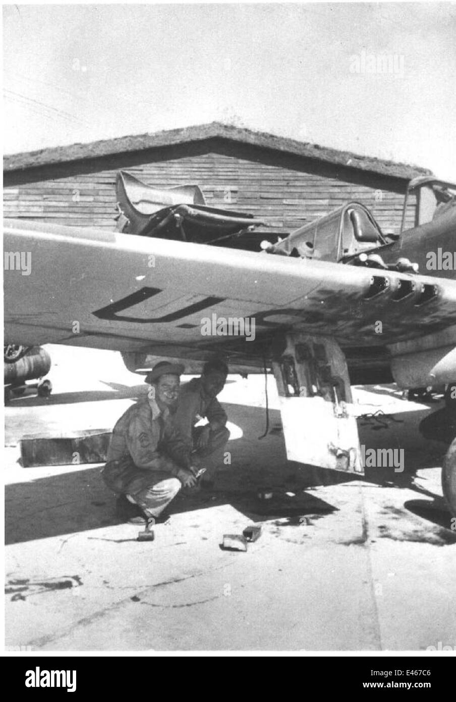 This image showcases a P-40 aircraft, part of the Ferris and Wilson ...