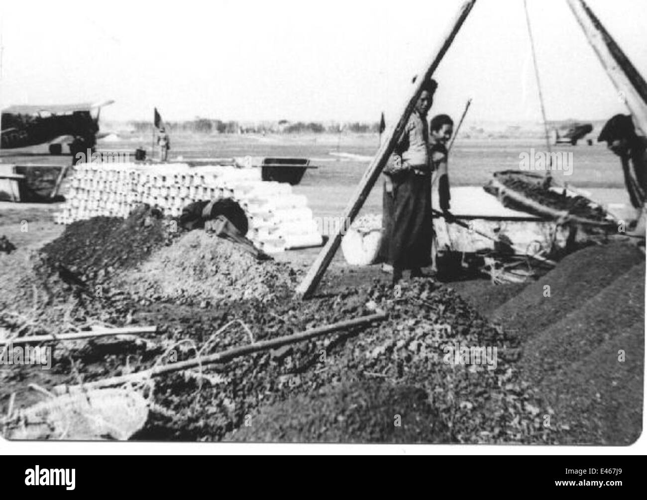 This image documents the aviation efforts in China during World War II ...