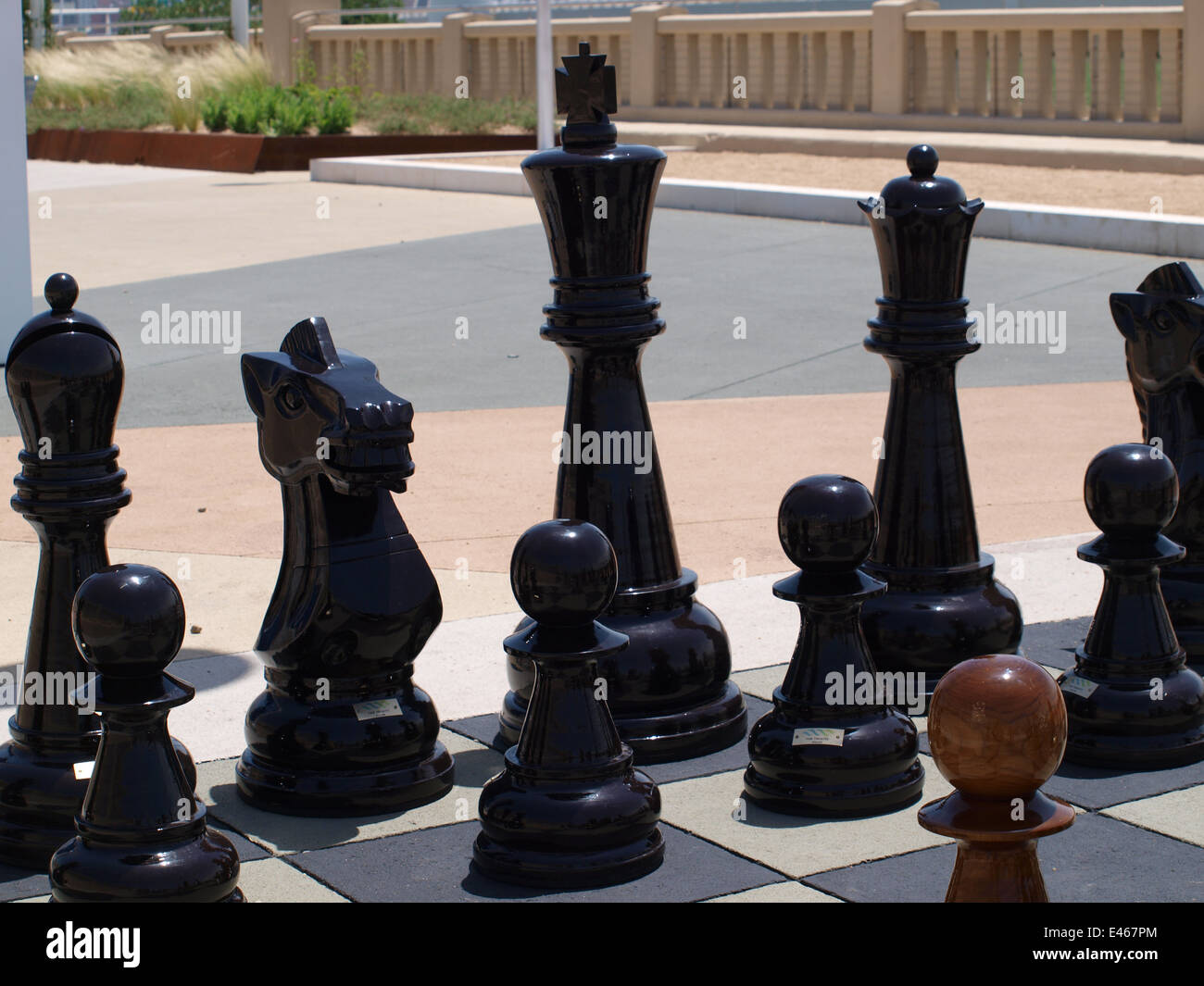 Bridge Park Chess Game Stock Photo - Alamy