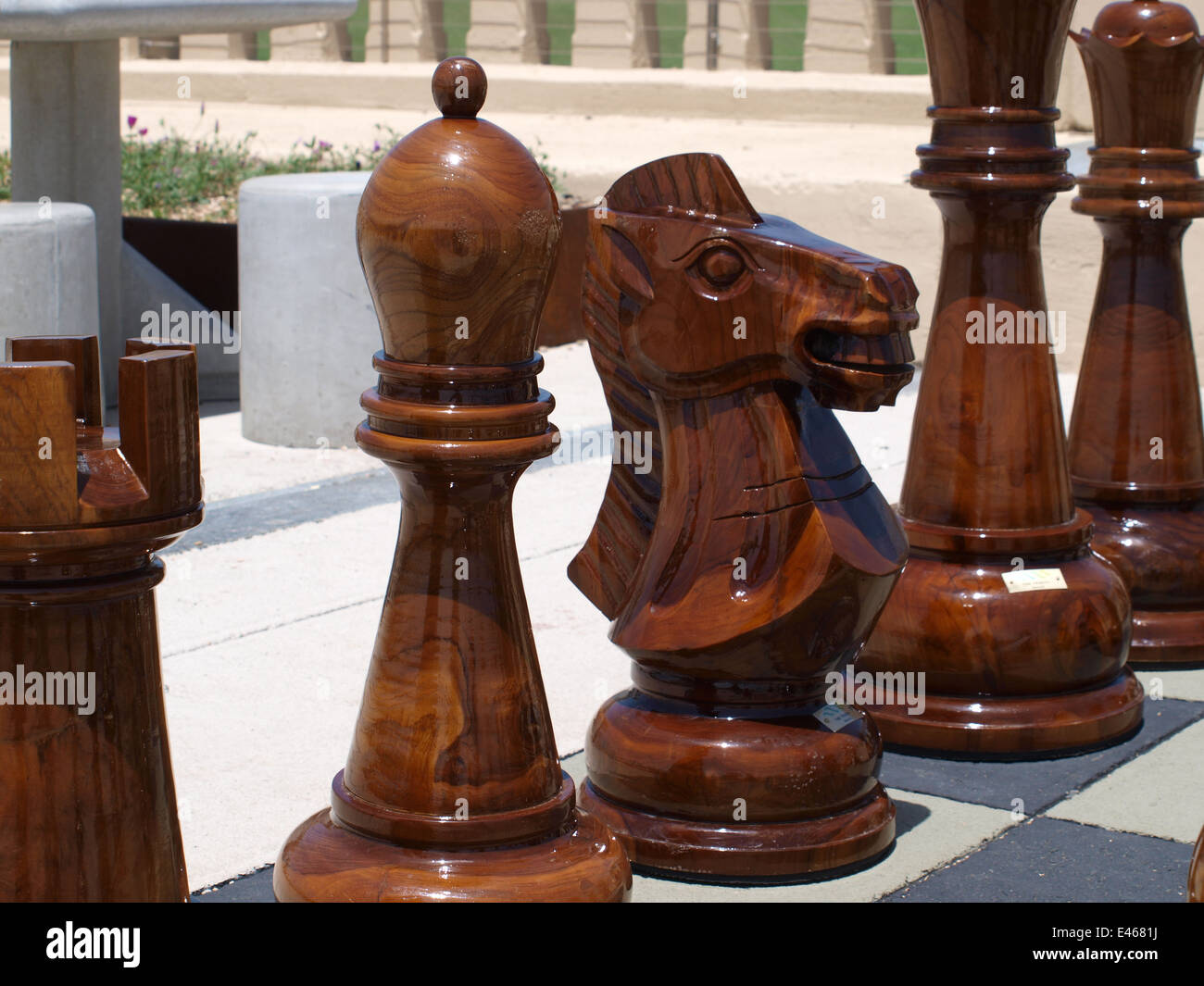 Bridge Park Chess Game Stock Photo - Alamy