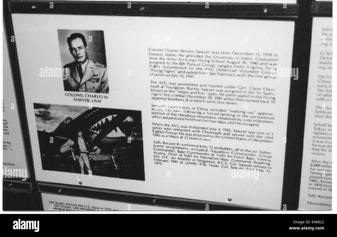 Colonel Charles Sawyer was an important figure in aviation history ...