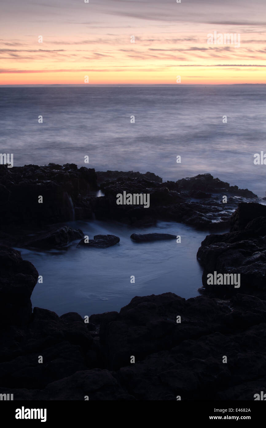 Rest Bay, Porthcawl, South Wales, UK, during sunset Stock Photo - Alamy
