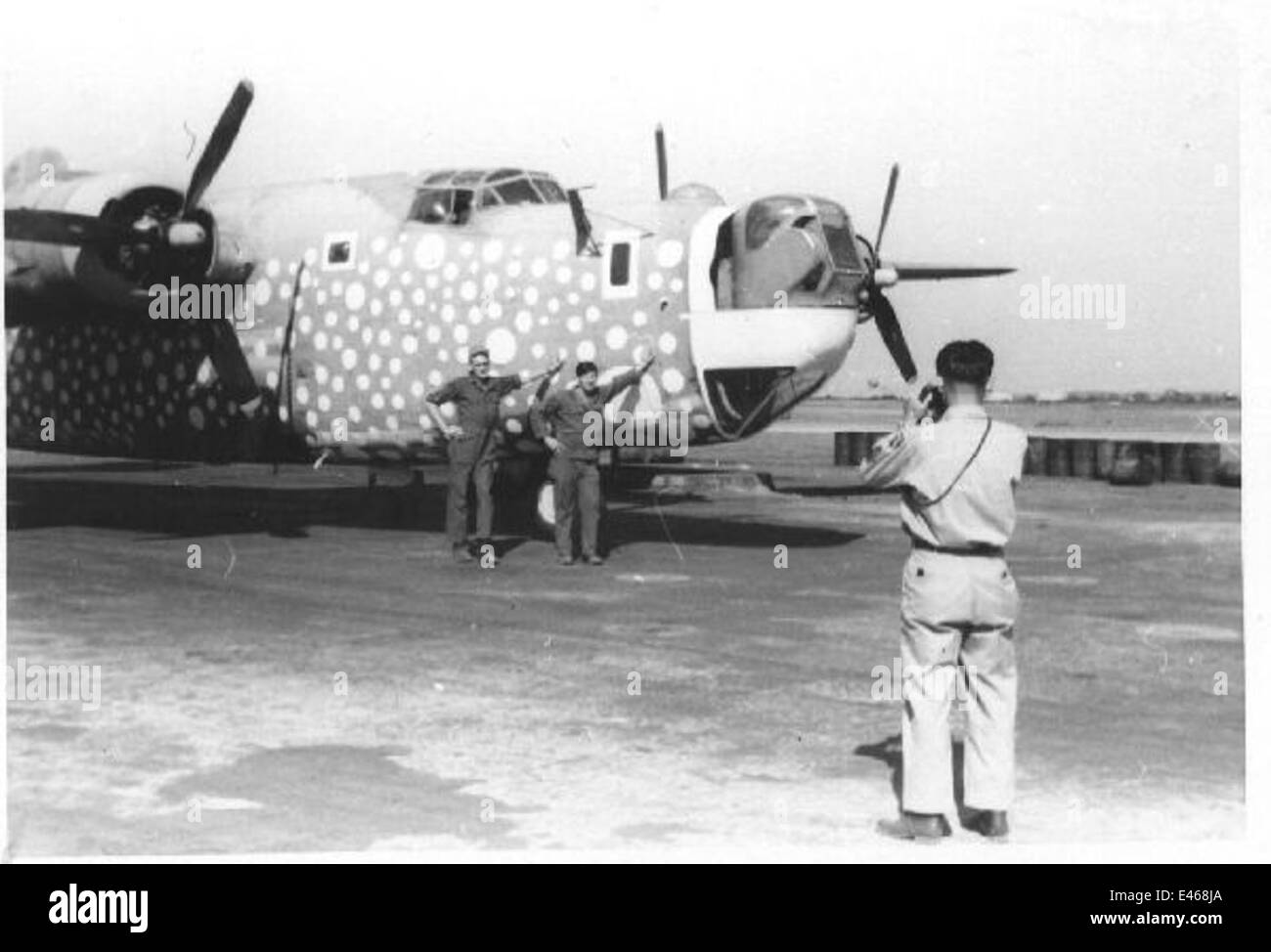 Photograph of a B-24 aircraft used by the 14th Air Force, part of the U ...