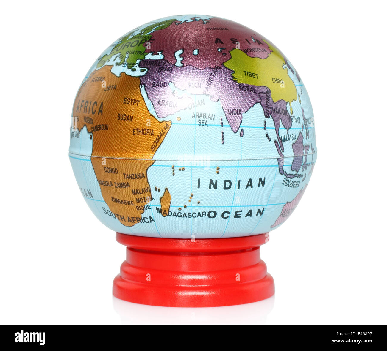 Globe isolated on white background Stock Photo - Alamy