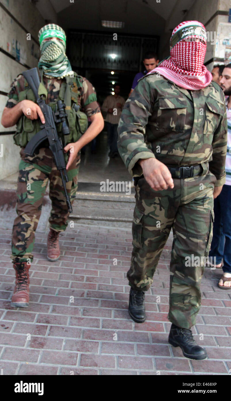 Gaza City, Gaza Strip, Palestinian Territory. 3rd July, 2014. Spokesman ...