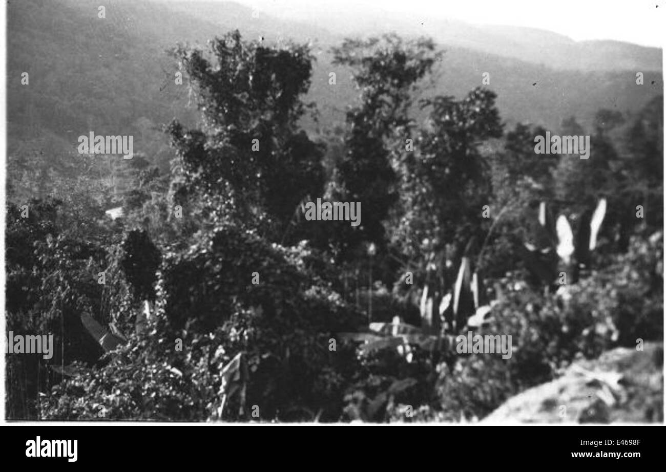 This image documents aviation operations in Burma during World War II ...