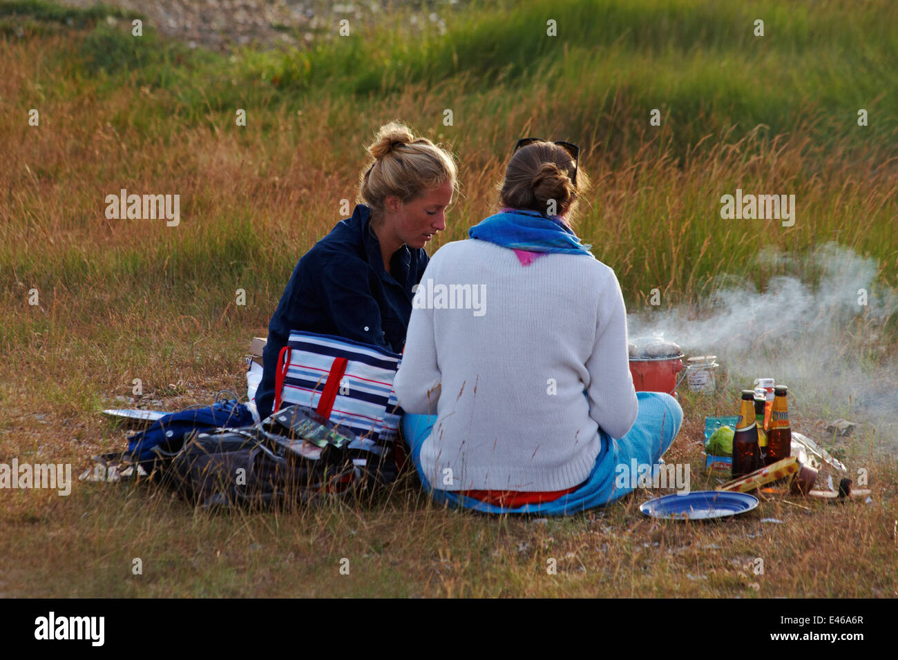 Women enjoying sausages hi-res stock photography and images - Alamy