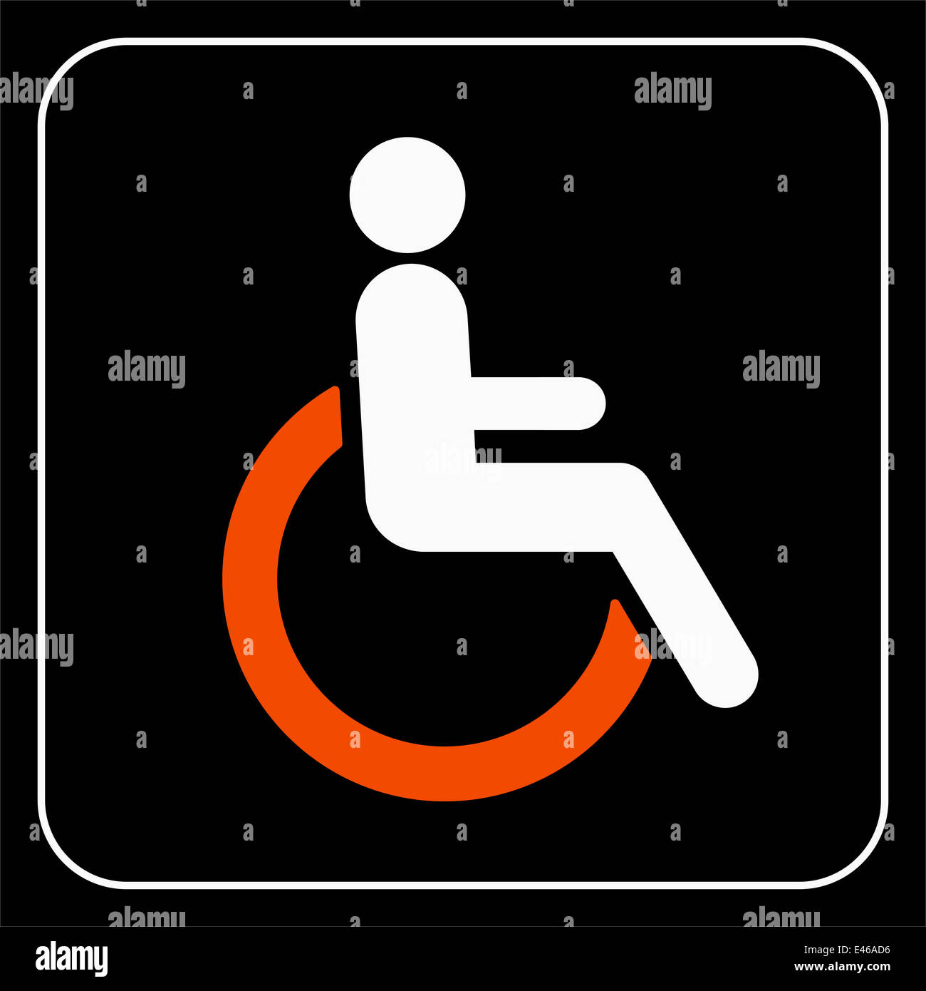 disabled icon, vector Stock Photo - Alamy