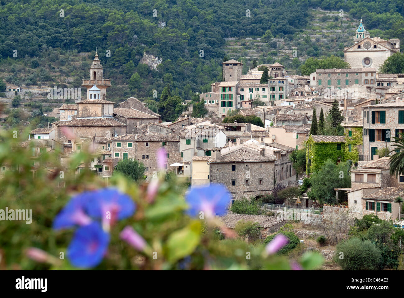 Beautiful view to Valdemossa Valdemosa Majorca Mallorca Spain Balearic ...